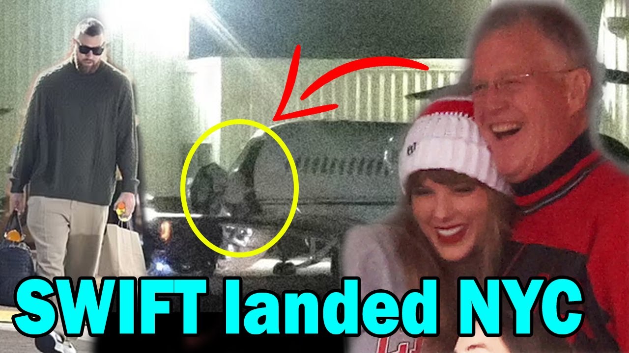 TAYLOR SWIFT' private jet landed in New Jersey with dad Scott - YouTube