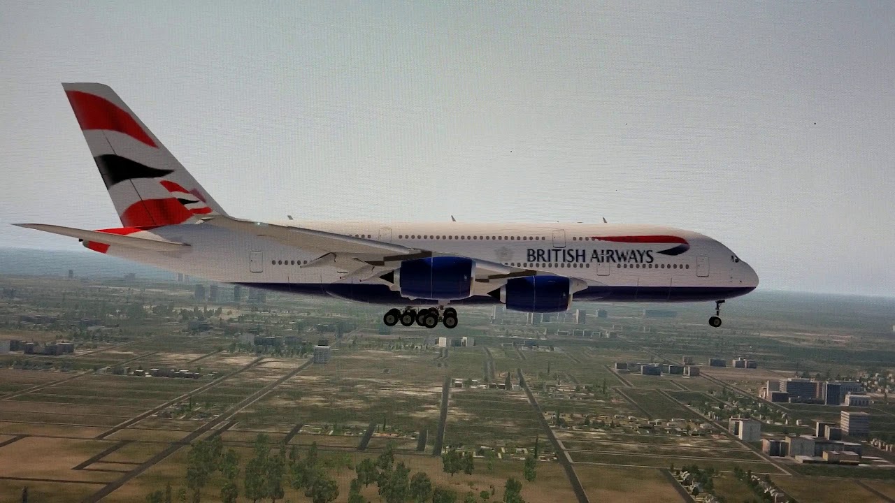 Airbus A380 landing in Miami International Airport|X-plane 11 - YouTube