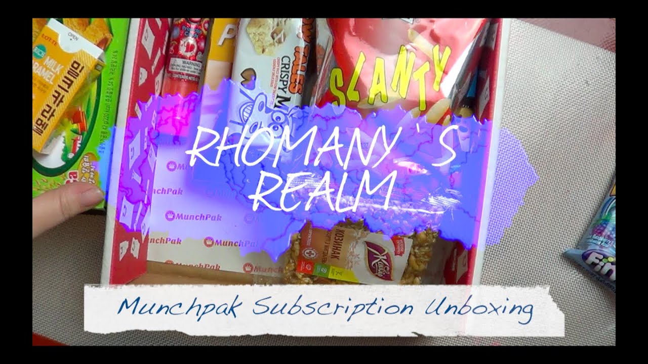 Unboxing Original Munchpak Snack Subscription Box - YouTube