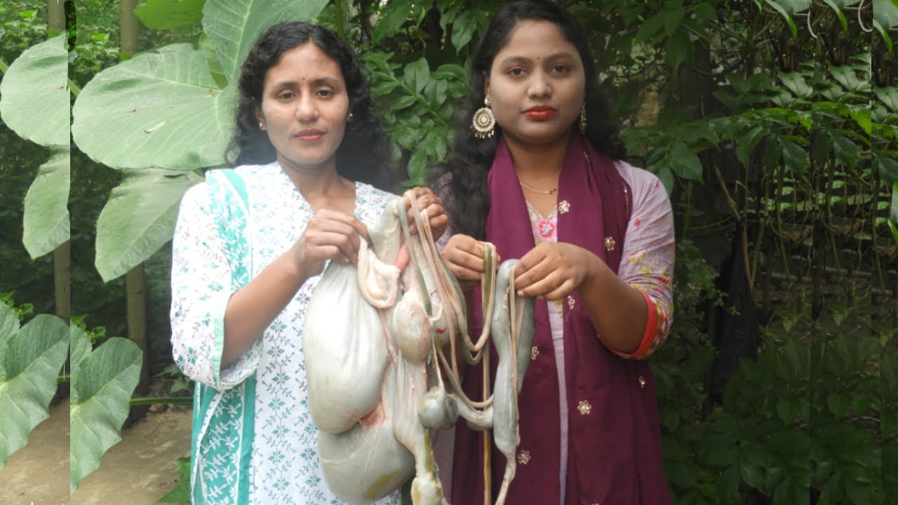 Goat Intestine Recipe | Goat tripe cook with village style ...