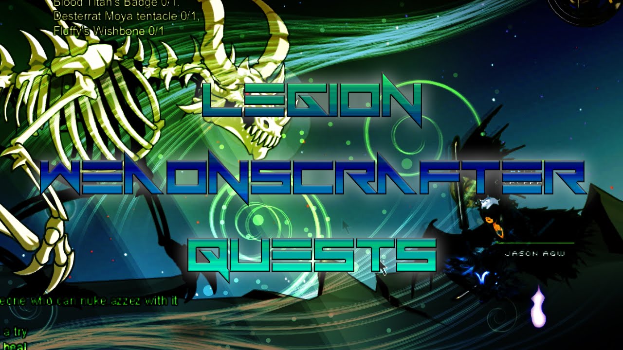 AQW: Legion Weaponscrafter Quest! (Showing all the items in game ...
