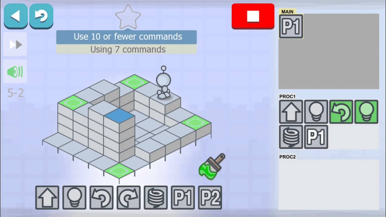 Lightbot Conditionals 5 2 Solution - YouTube