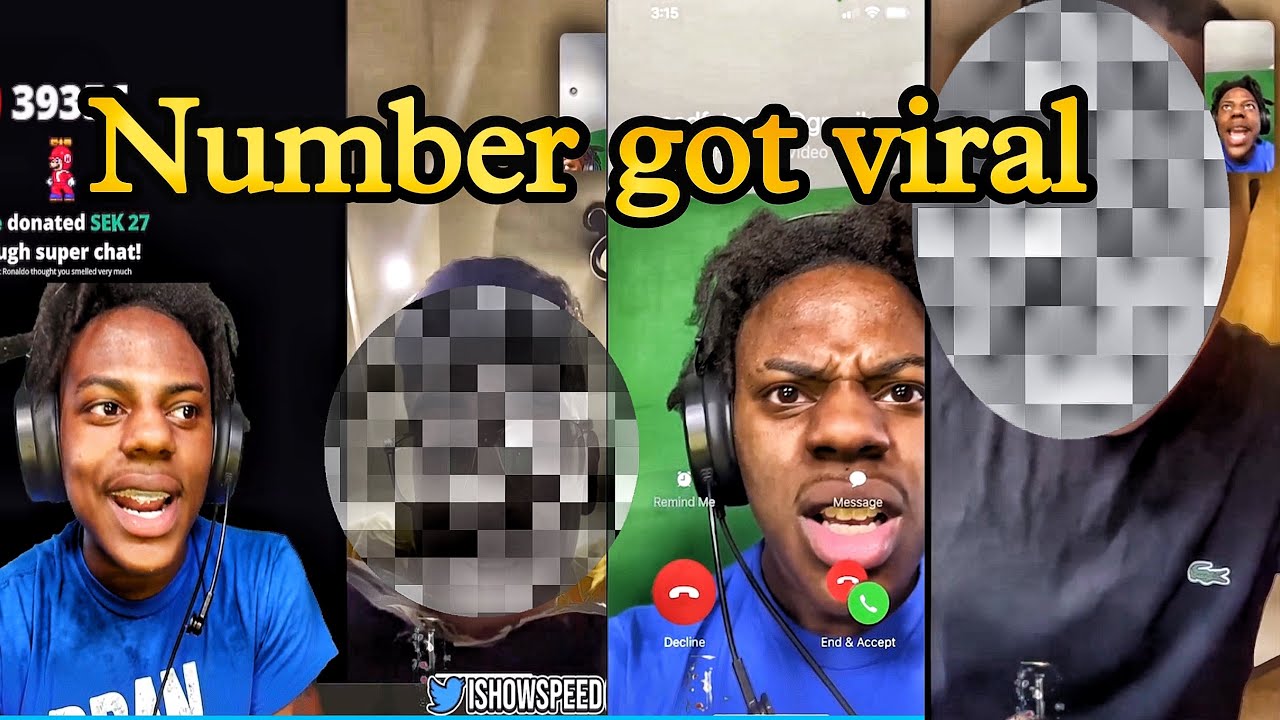 @Ishowspeed numbers viral ?🫤@live Speedy #reaction #trending # ...