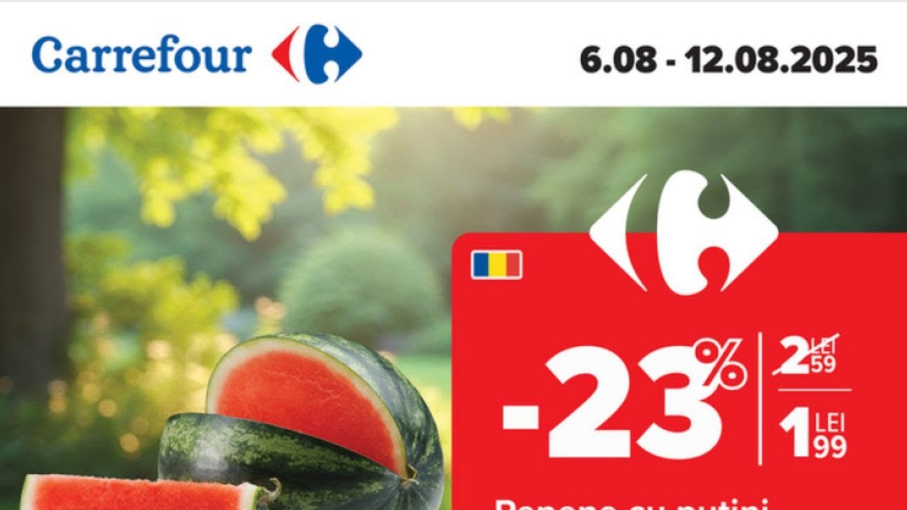 Catalog CARREFOUR 6 - 12 august 2025 - YouTube