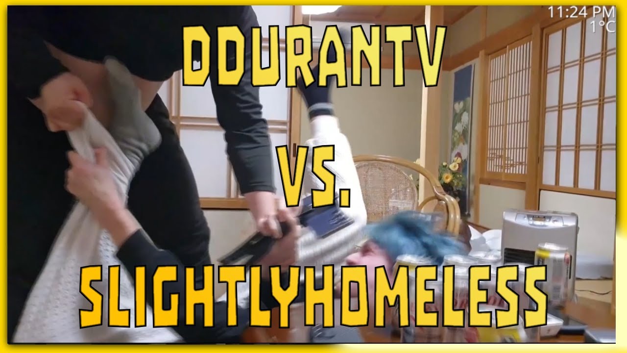 SlightlyHomeless and DDuranTV Tussle - YouTube
