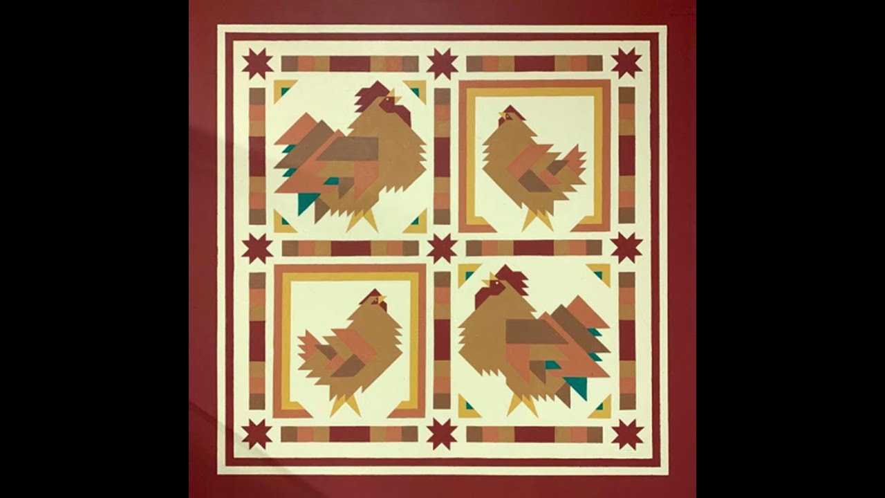 Barn Quilt Program: Hen and Rooster Pattern - YouTube