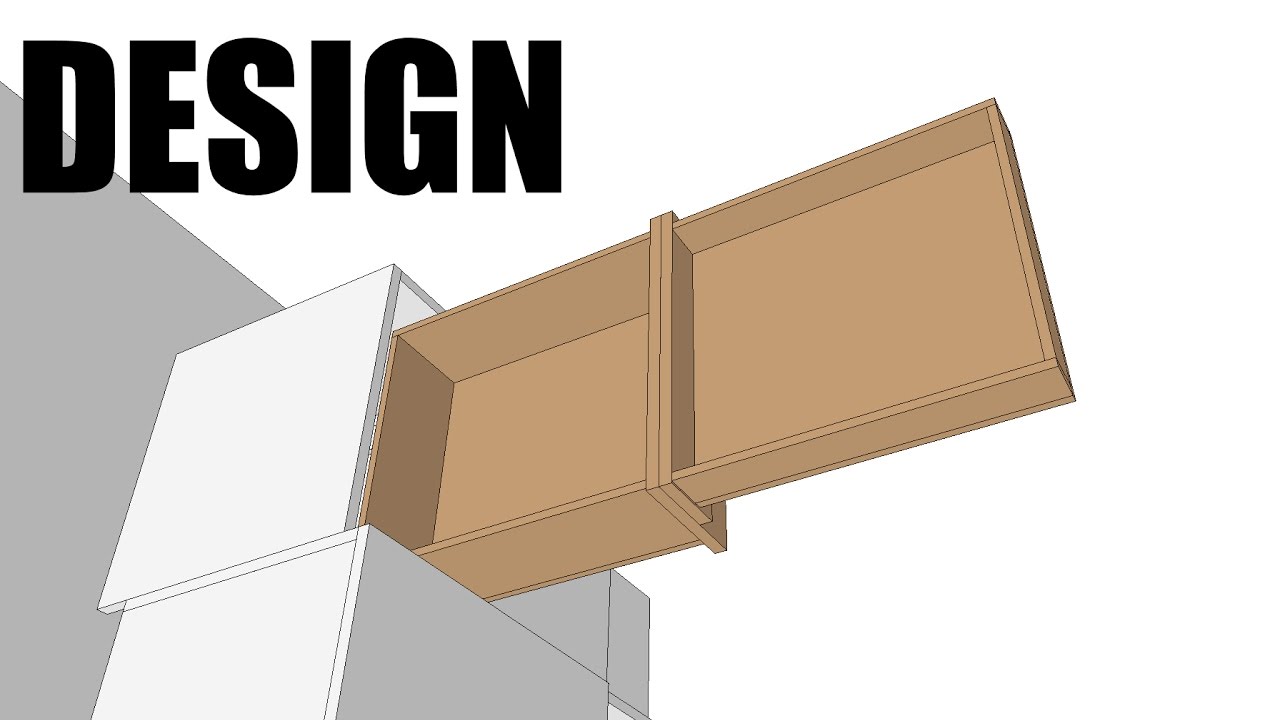 Design A Folding Vertical Drawer (SketchUp) - YouTube