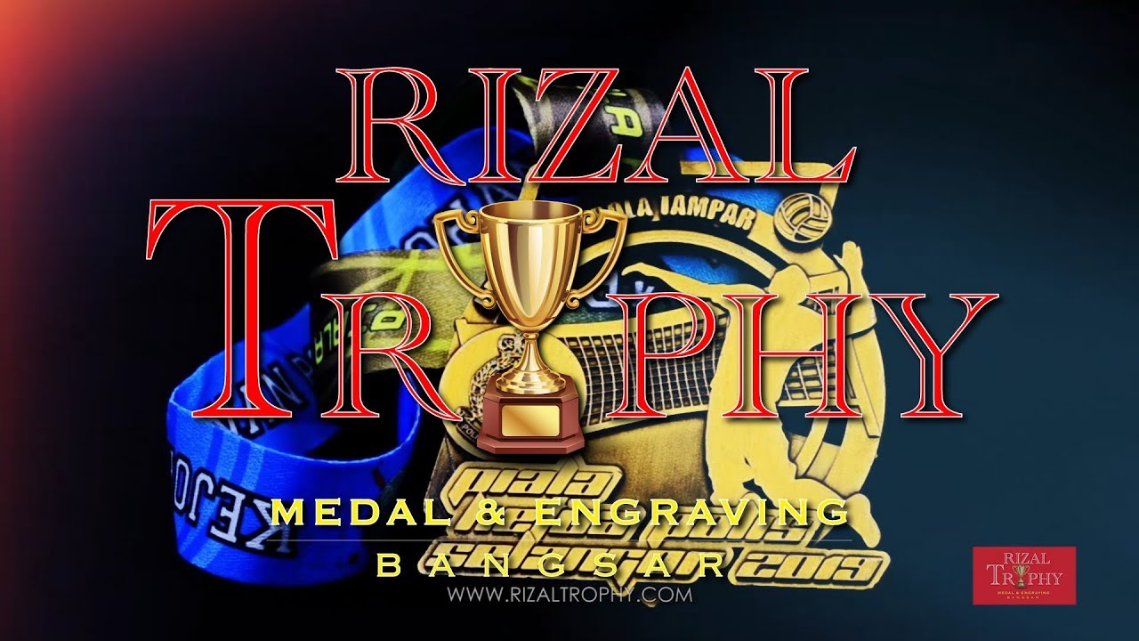 Rizal Trophy: PDRM Bola Tampar Custom Medal - YouTube
