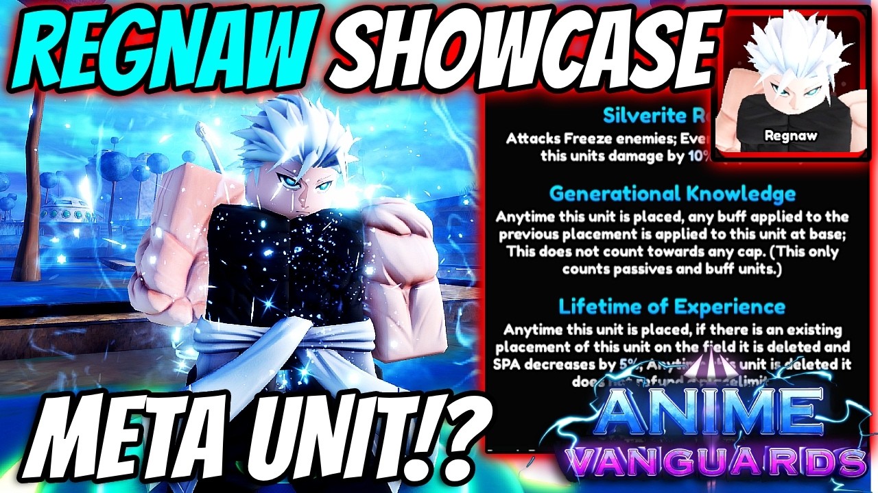 New *INSANE* Regnaw Secret Unit Showcase In Anime Vanguards Update 3 ...