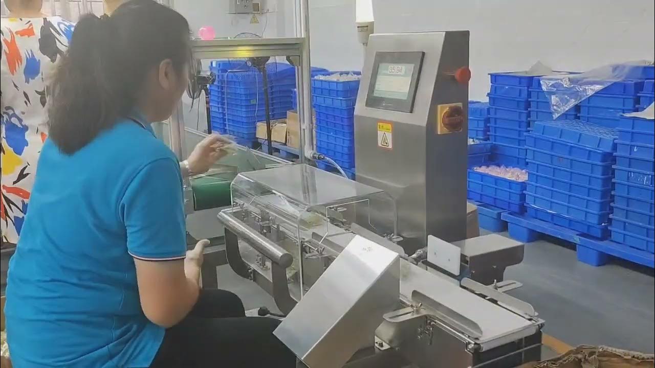110 / 220V Industrial Checkweigher , Scale Weighing Machine For Bottle Packaging - YouTube