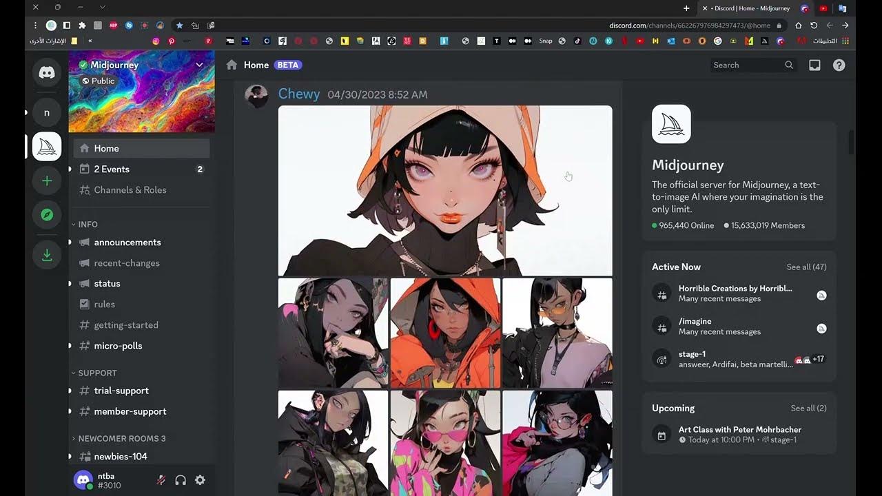 The Beginner Guide To Getting Started With MidJourney (A.I. Art) دليل المبتدئين للبدء في ...