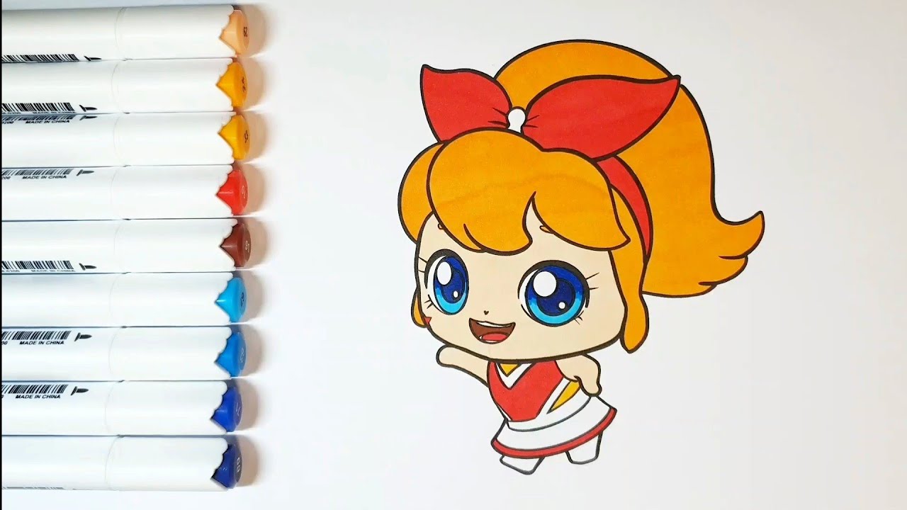 색칠놀이 알쏭달쏭 캐치티니핑 3 힘내핑 색칠하기🎨 Catch teenieping CHEER coloring 색칠공부 - YouTube