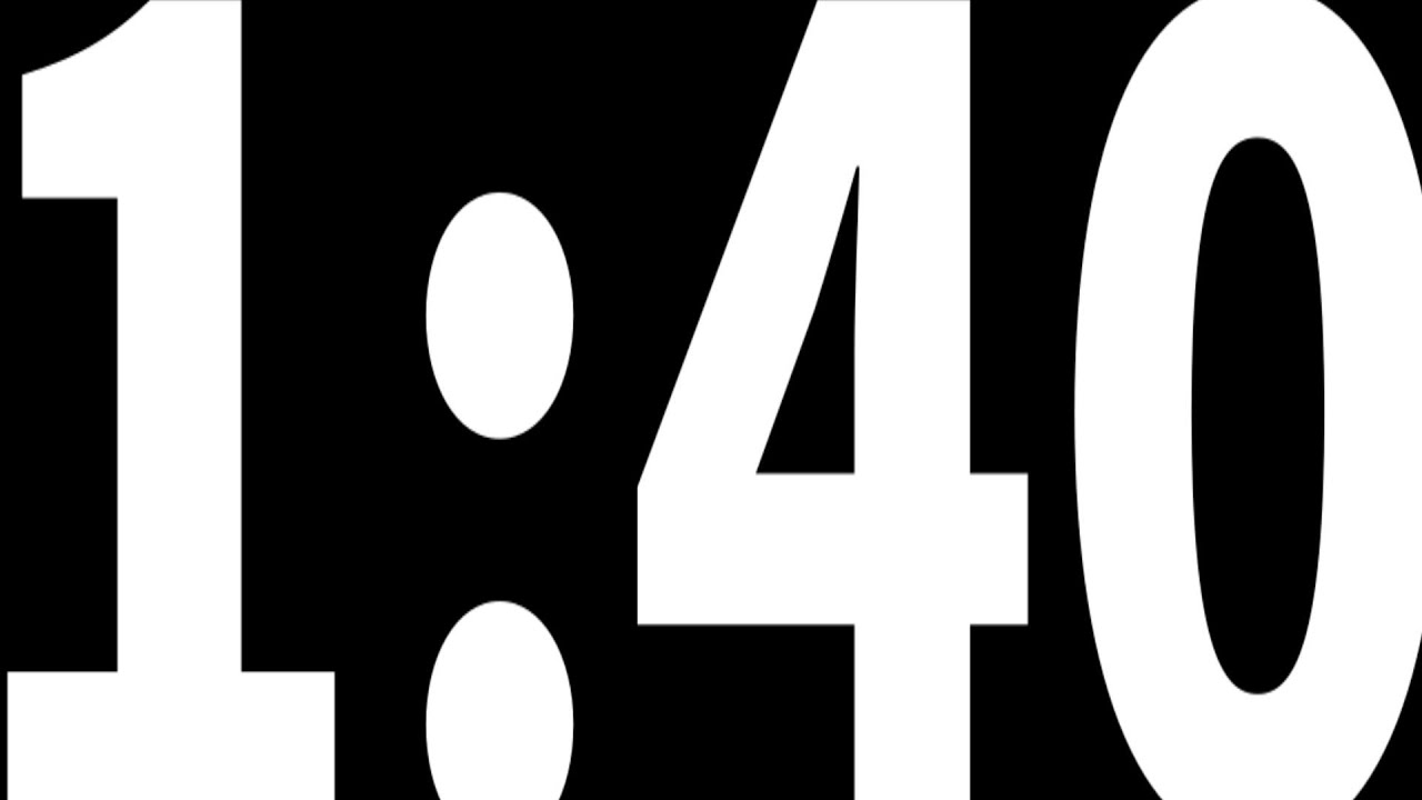 1 Minute 40 Seconds Timer HUGE YouTube