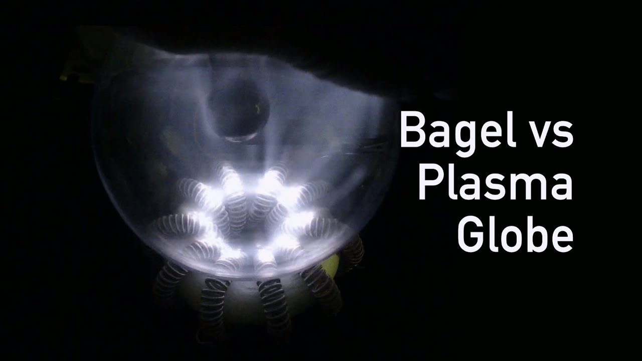 Bagel Tests - Full Spectrum Camera Plasma Globe Imaging - YouTube