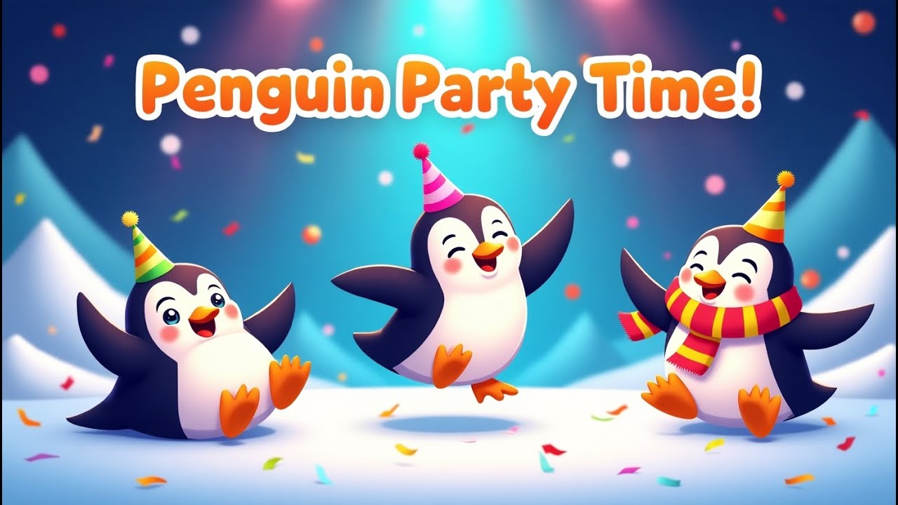 🐧 Penguin Party Time! | Kids' Dance Song & Sing-Along 🎶 ️ - YouTube