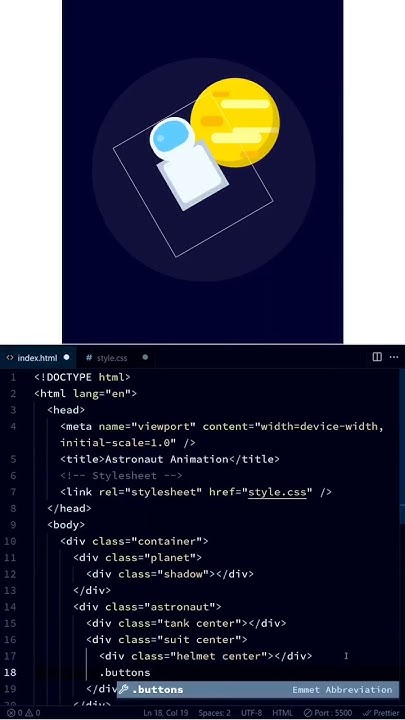 Using CSS & HTML make space animation #software #programming #website #trending ...