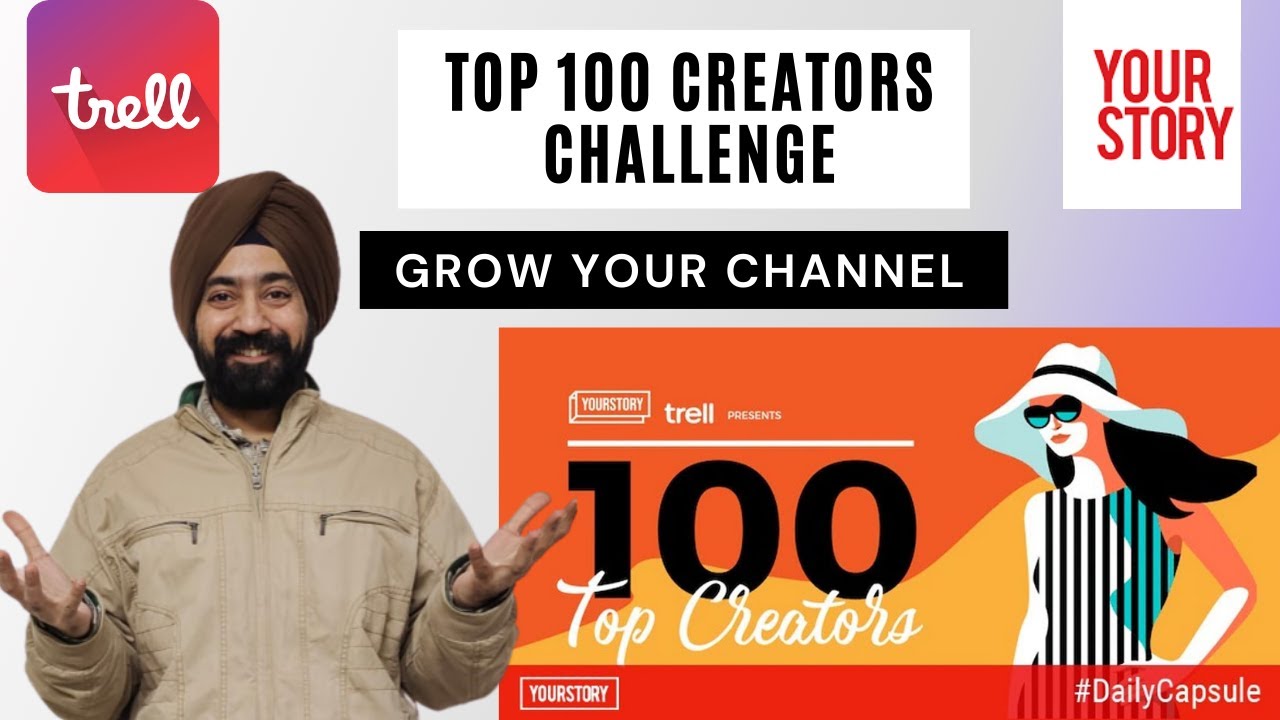 Top 100 Creators Challenge | Grow Your Channel | Award for Being ...
