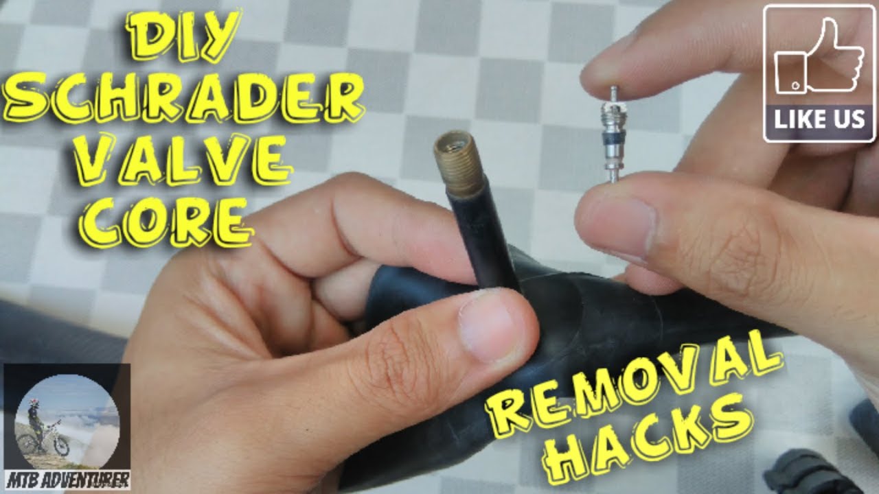 DIY Schrader Valve Core Removal Hack - YouTube