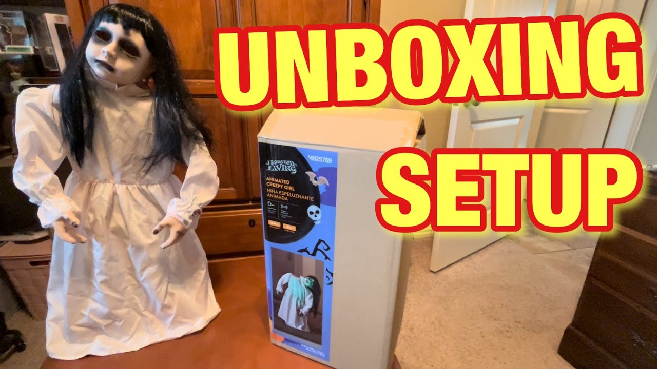 Lowes Animated Creepy Doll | Unboxing & Setup | Haunted Living | # ...