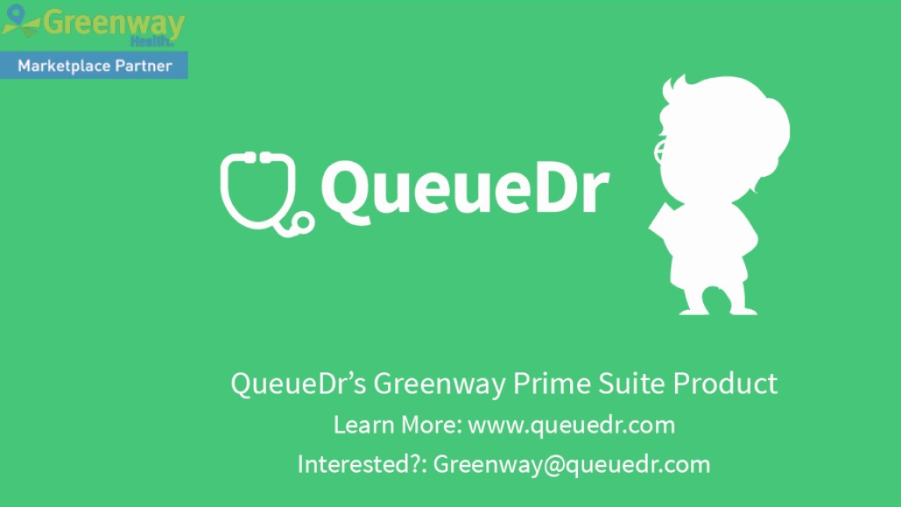 QueueDr's Greenway Prime Suite Scheduling Product - YouTube