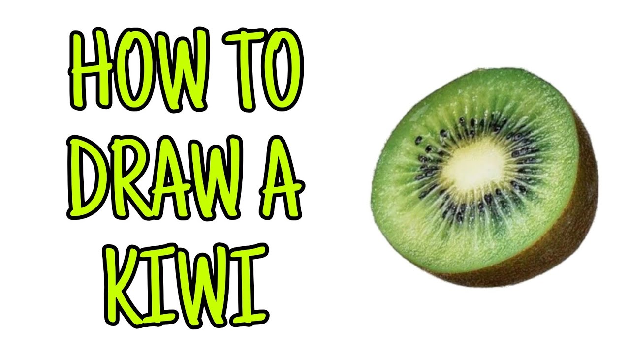 How to draw kiwi 🥝 step by step (very easy) ||art video 🎨 - YouTube