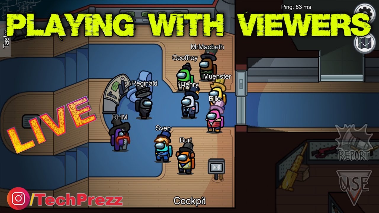 Among Us Live Stream With Viewers | Live Among Us Playing With Viewers ...