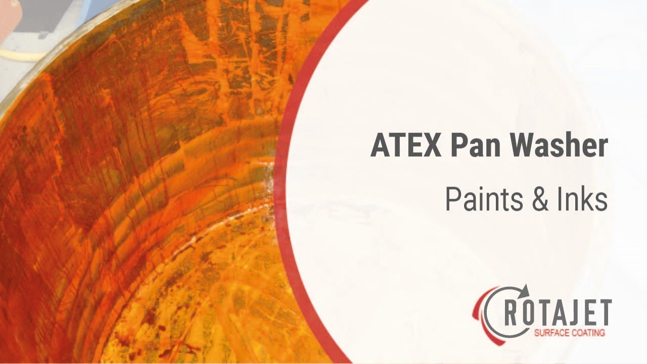 Wash Solvent Based Paints & Inks | ATEX Container Washers | Pans - YouTube