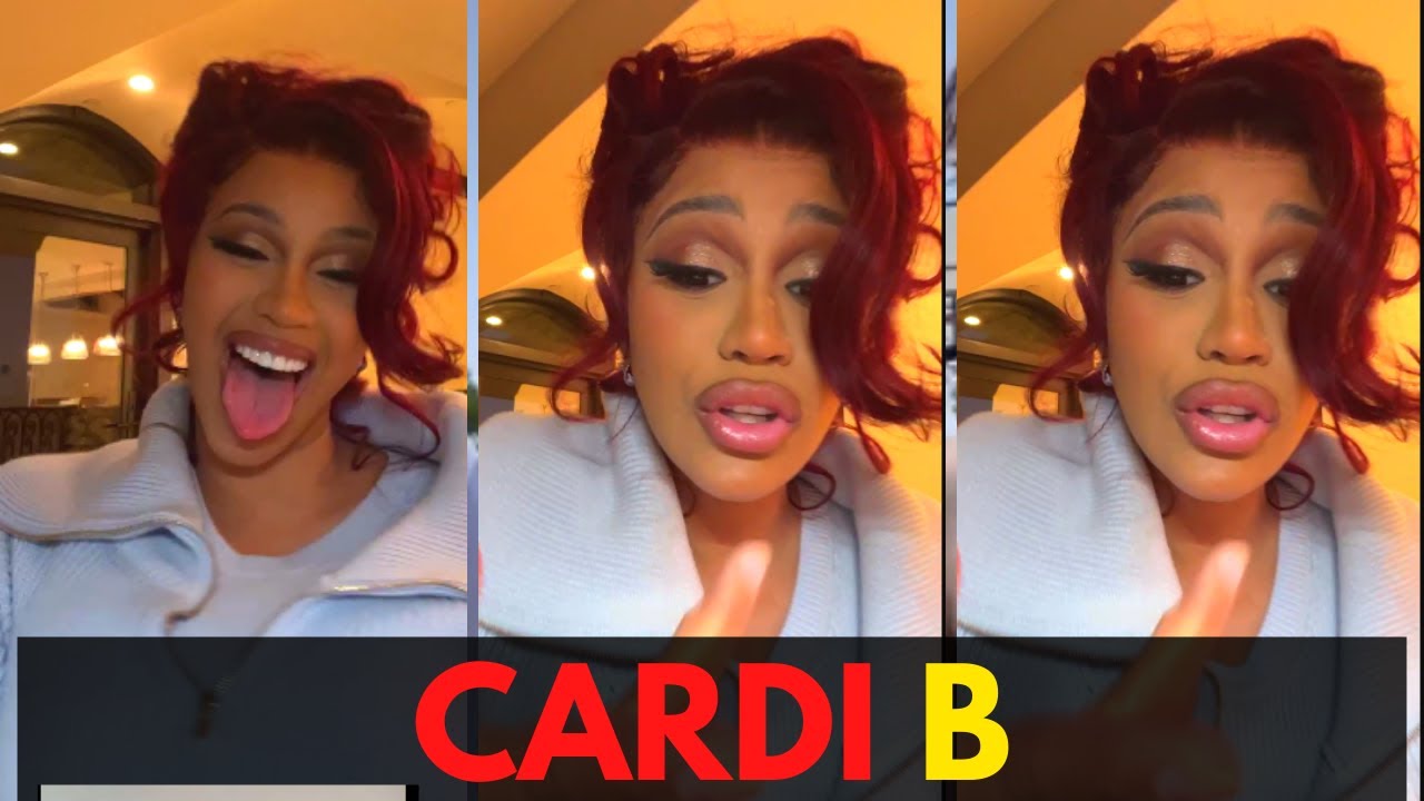 cardi b talking about her high school stories | cardi b instagram live ...
