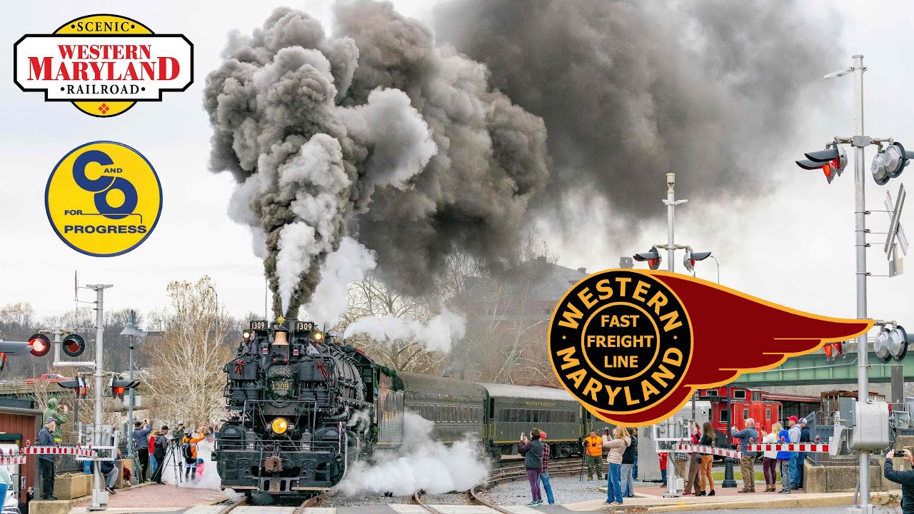 Massive Steam Locomotive C&O 1309 Returns to Life! | Western Maryland ...