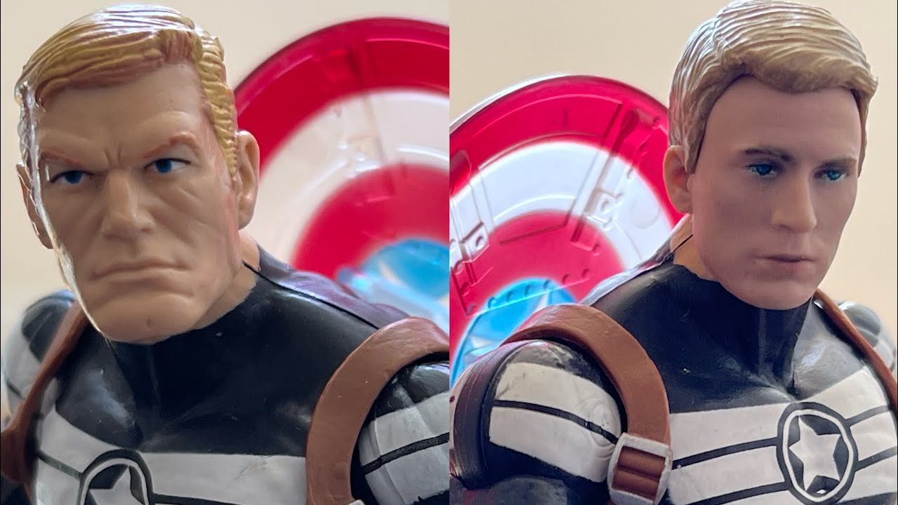 Marvel Legends2012 Steve Rogers Variant (Terrax BAF Wave) 潛行版美國隊長Diy 開箱 ...