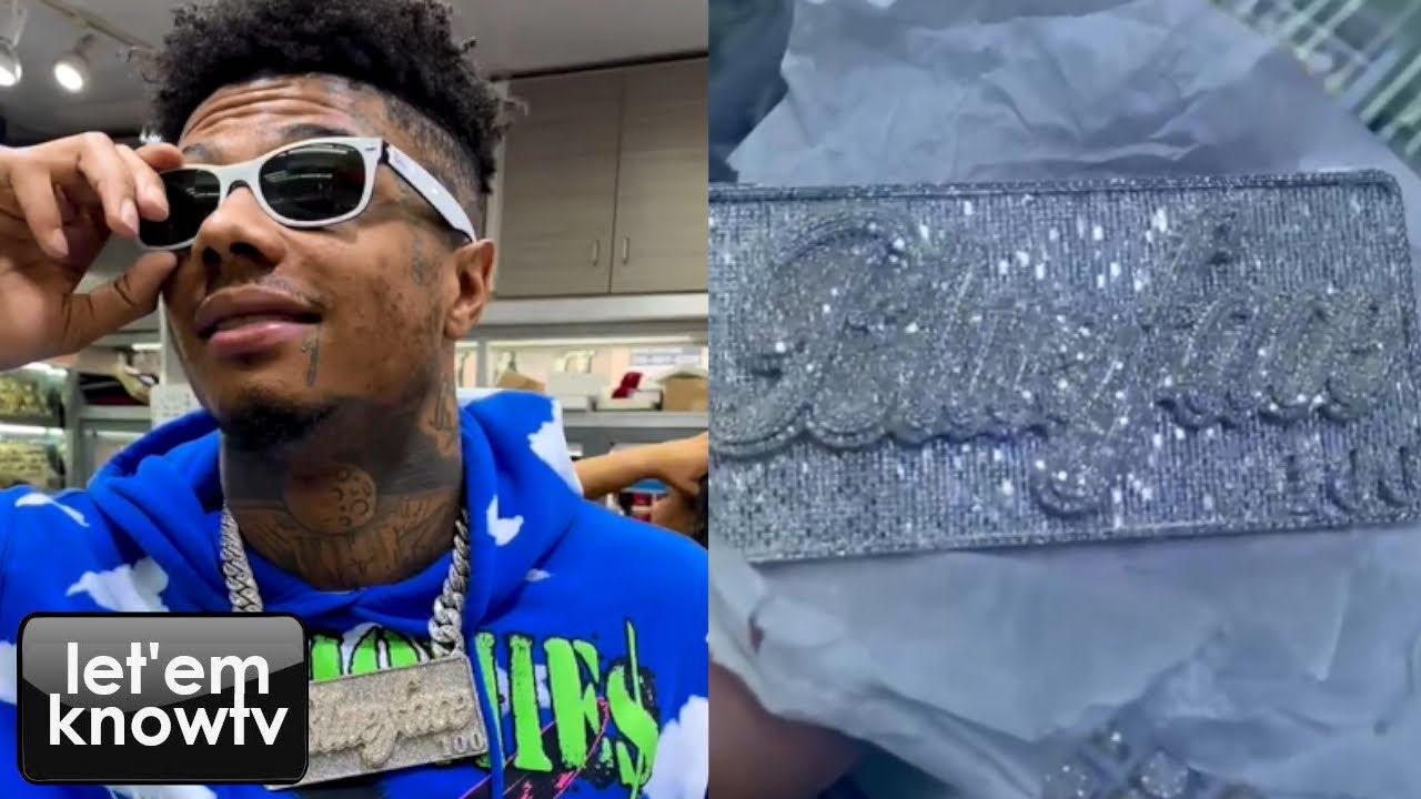 Blueface Dropped The Bag On This Crazy Diamond Chain From Rafaela ...