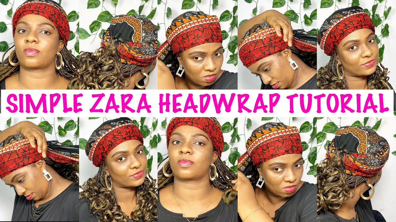 TRENDING ZARA TURBAN TUTORIAL FOR BEGINNERS(Quick and Easy). How to tie the AREWA/ZARA HEADWRAP ...