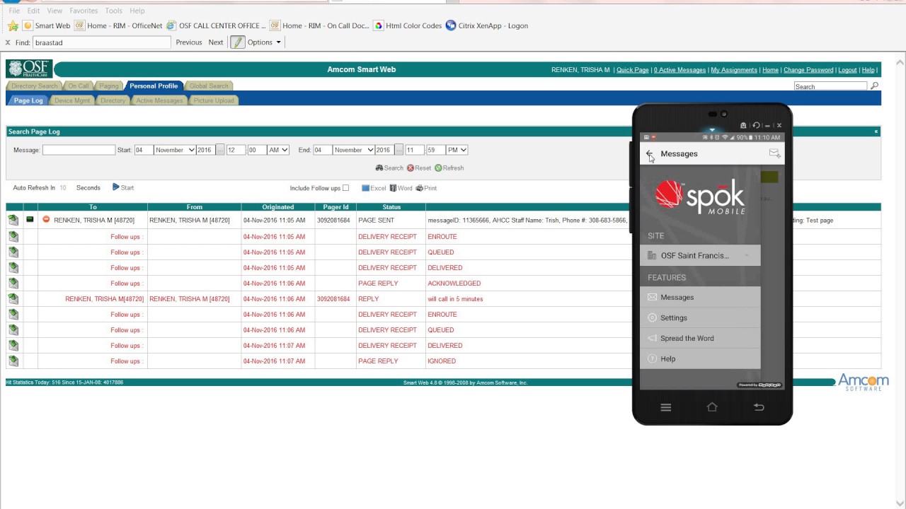 AHCC Spok Mobile App Provider Presentation - YouTube