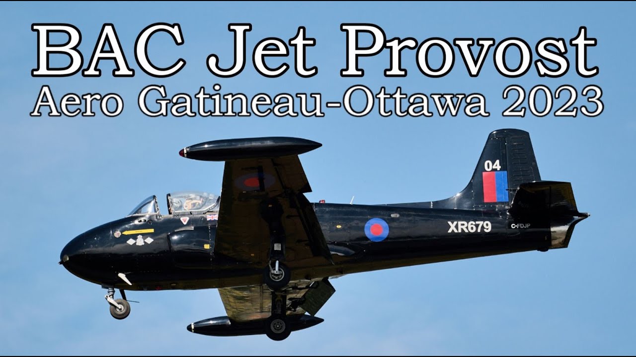 BAC Jet Provost T4 in 4K - Aero Gatineau-Ottawa - 2023-09-17. - YouTube