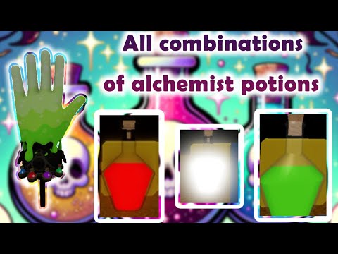 Slap battles | All combinations of alchemist potions - YouTube