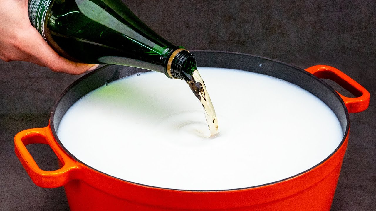 Sie werden vom Ergebnis überrascht sein - kochen Sie die Milch mit ...