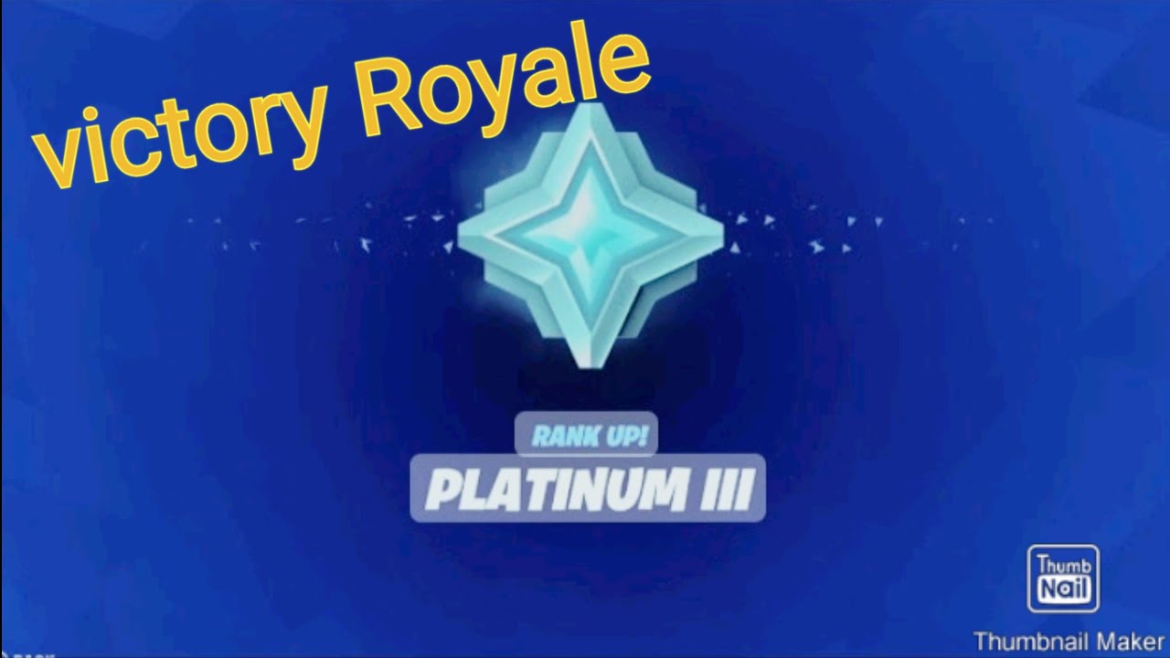 I got a win in ranked Battle Royale Platinum - YouTube