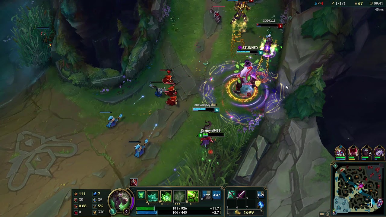 LoL: Terrible Twitch Positioning, Dongasaurus carry - YouTube