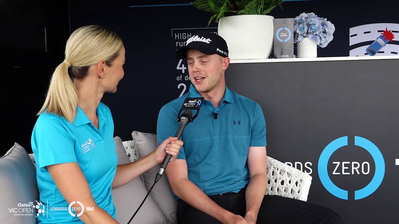 Ben Eccles in the TAC Towards Zero Clubhouse at the 2018 Oates Vic Open ...