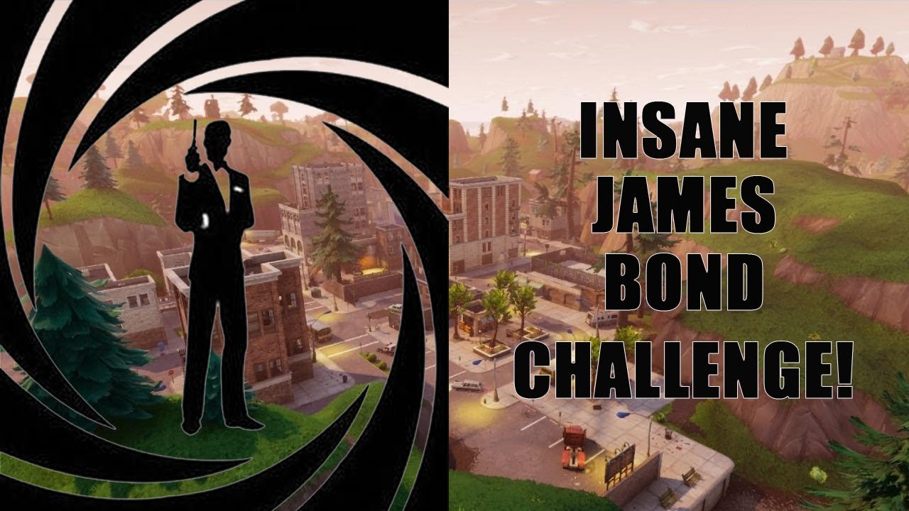 Fortnite | JAMES BOND Challenge! INSANE GAME! - YouTube