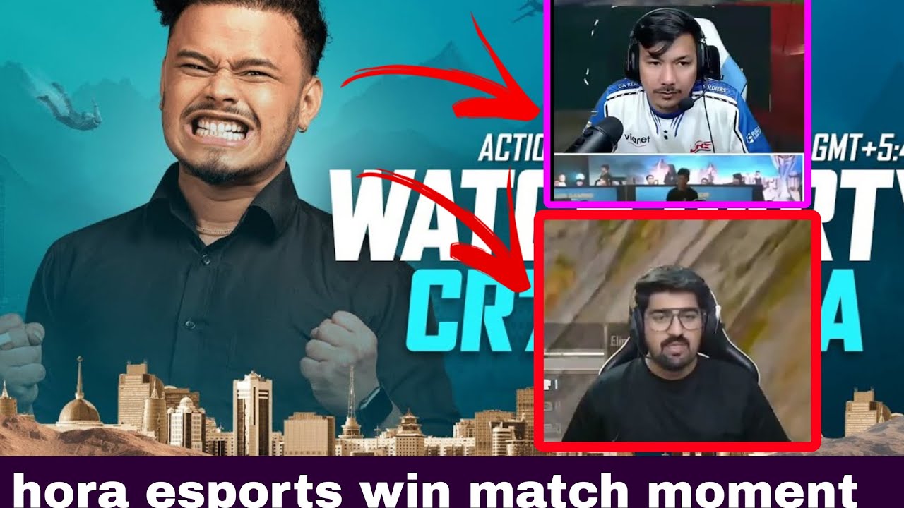 youtuber react on hora esports chicken dinner win moment @cr7horaaYT ...