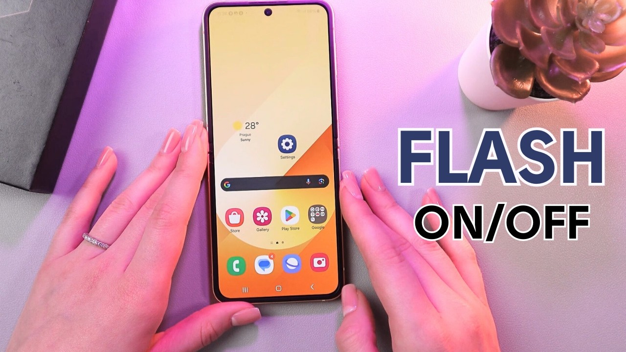How to Turn Flash On/Off on Samsung Galaxy Z Flip 6: Quick Guide - YouTube