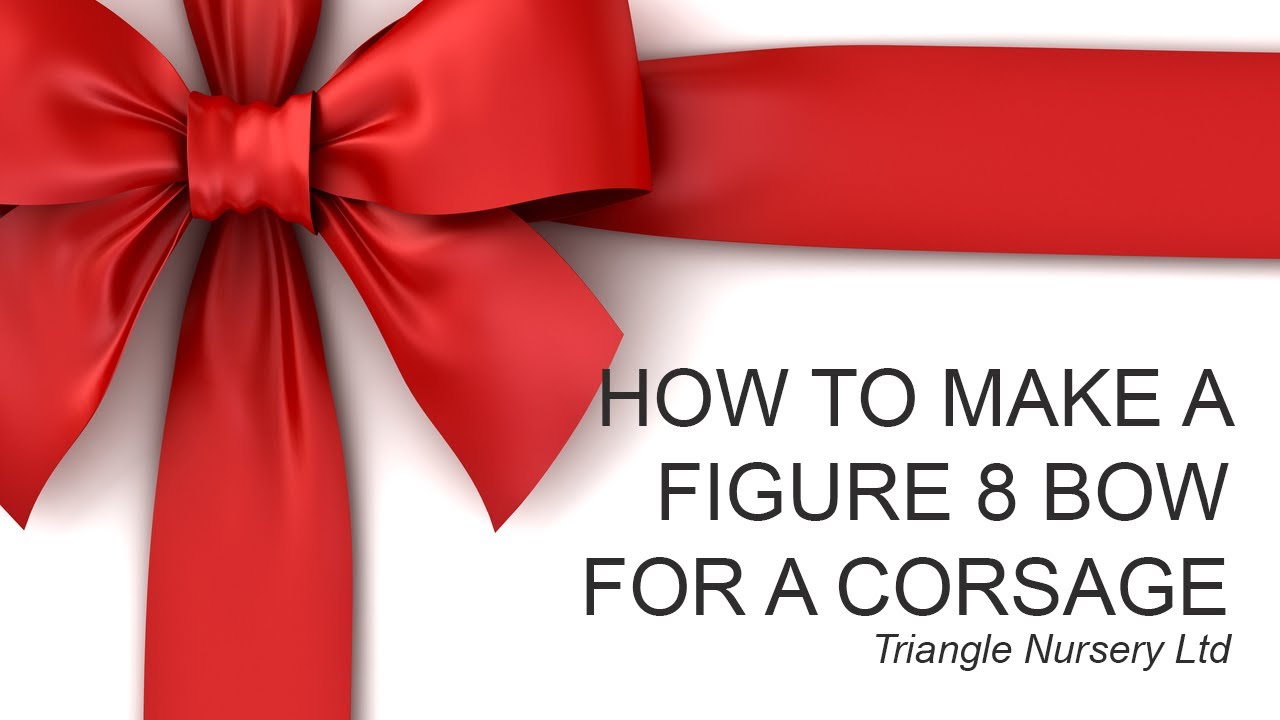 How to Create a Figure 8 Bow for a Corsage or Buttonhole - YouTube