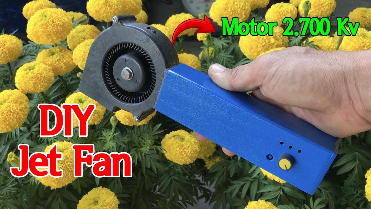 How to Make a Super Powerful Jet Fan from PVC and Brushless Motor 2700 ...