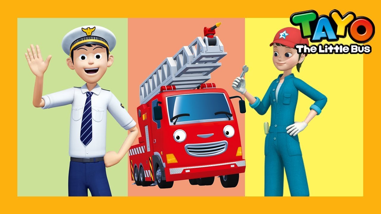 Jobs and Career Song l Car Songs l Tayo Songs for Children - YouTube