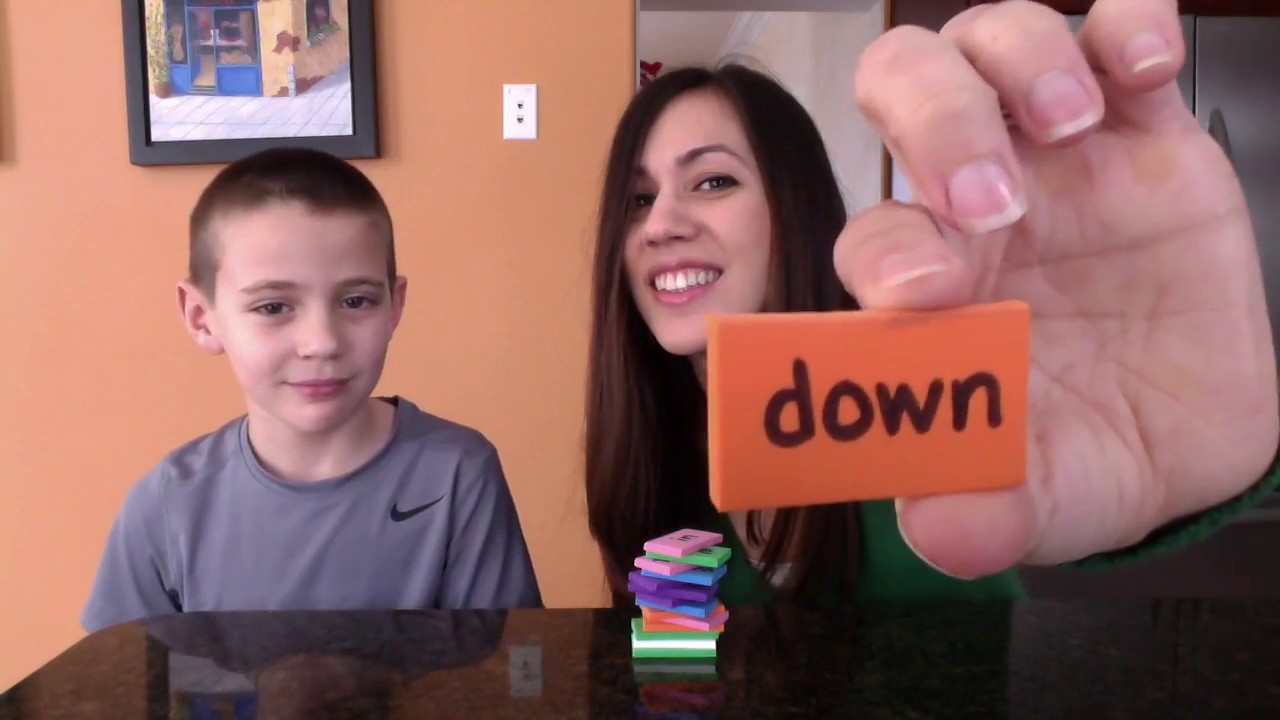 Sight Word Stacking Game - YouTube