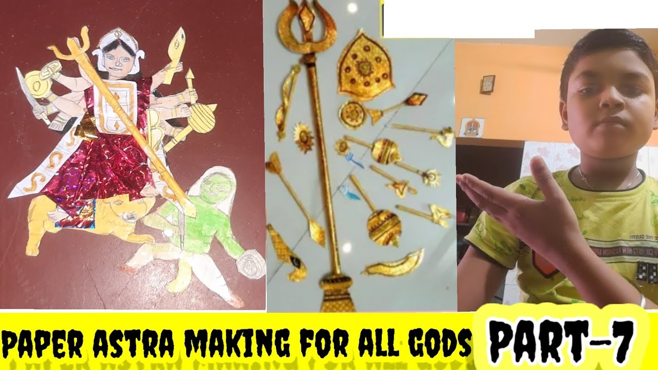 How to make Paper astra for all gods|Part-7|ghar par banaye paper ka ...