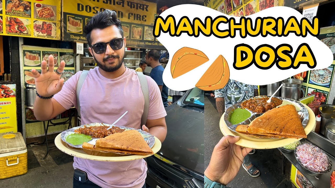 Weird Manchurian Dosa of Ghatkopar Khaugali | Mumbai Street Food - YouTube