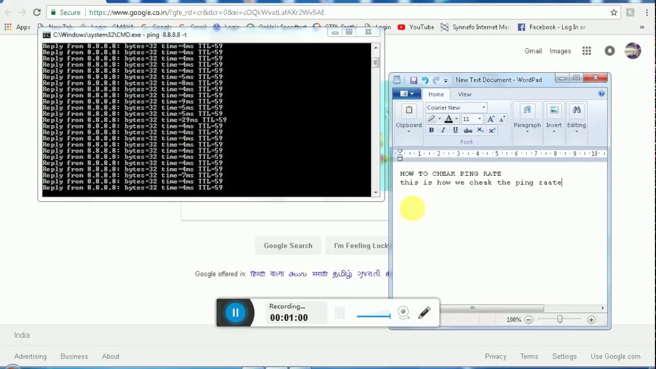How to check ping response from your PC to internet - YouTube