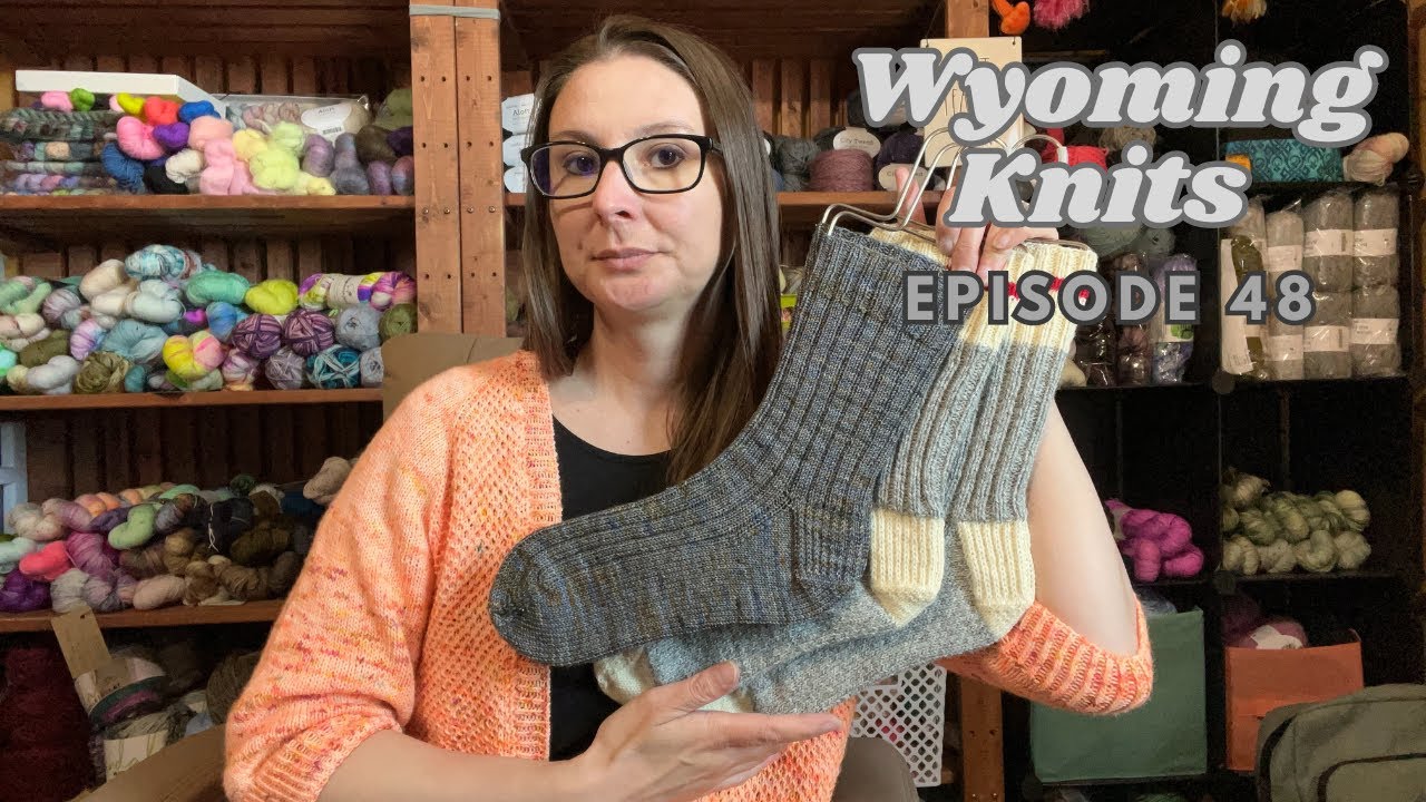 Wyoming Knits Episode 48- Maema Cardigan, finished socks and some WIPs ...